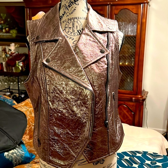 Cache | Jackets & Coats | Cache Leather Vest | Poshmark